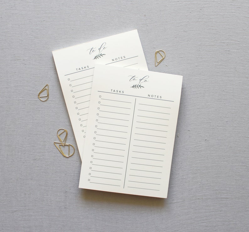 To Do // Desk Note Pad, Desk Organization, Note Pad, Personal ...