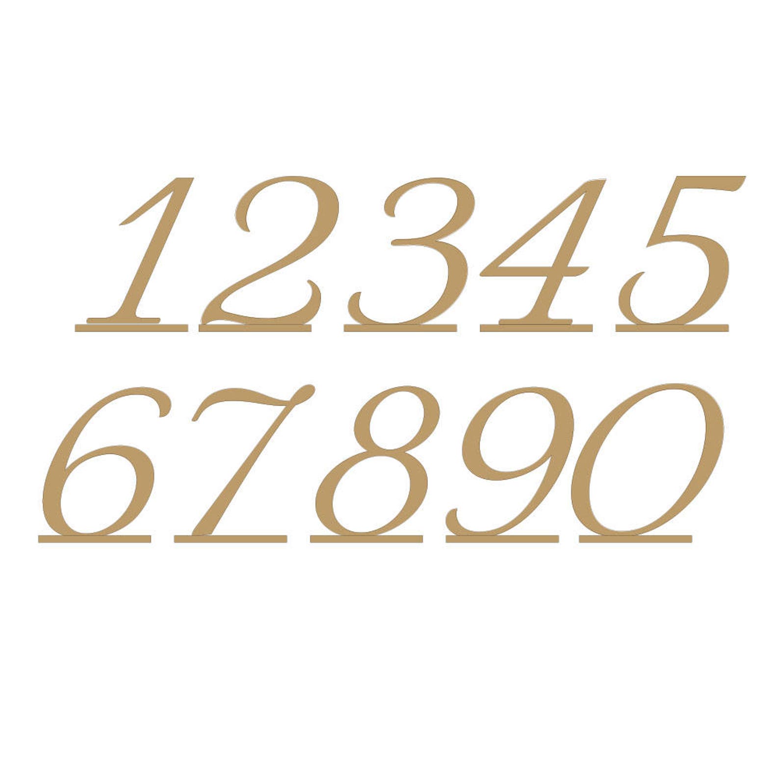 Laser Cut Table Numbers Three Dimensional Table Numbers Wood | Etsy