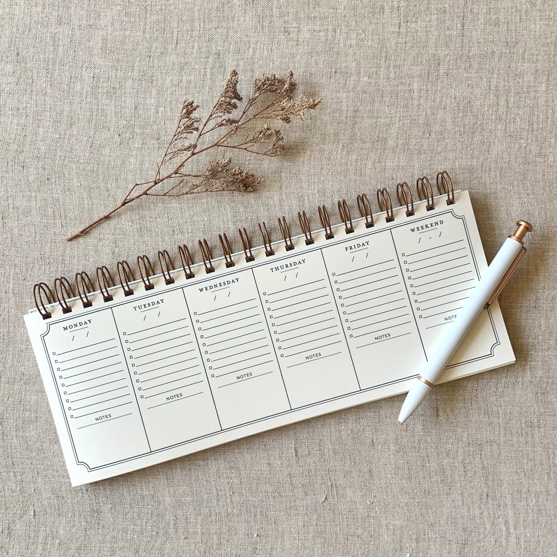 Keyboard Planner // Plan It Planner Floral Planner Desk | Etsy