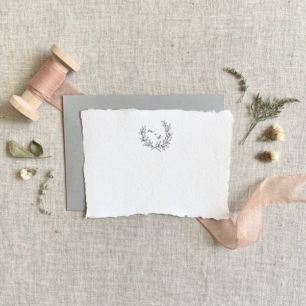 Torn Edge Note Cards - Etsy