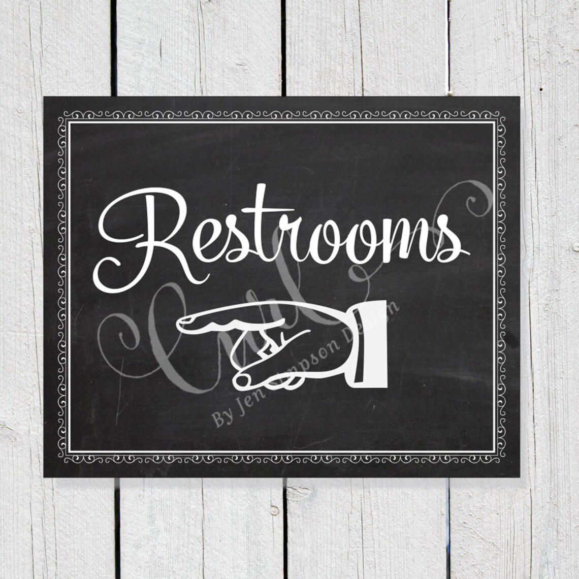 Printable Restroom Signage Reception Signage Party Sign - Etsy