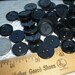 Basic Black Buttons 36 Plastic 11/16 17.5MM 28L 2-hole | Etsy