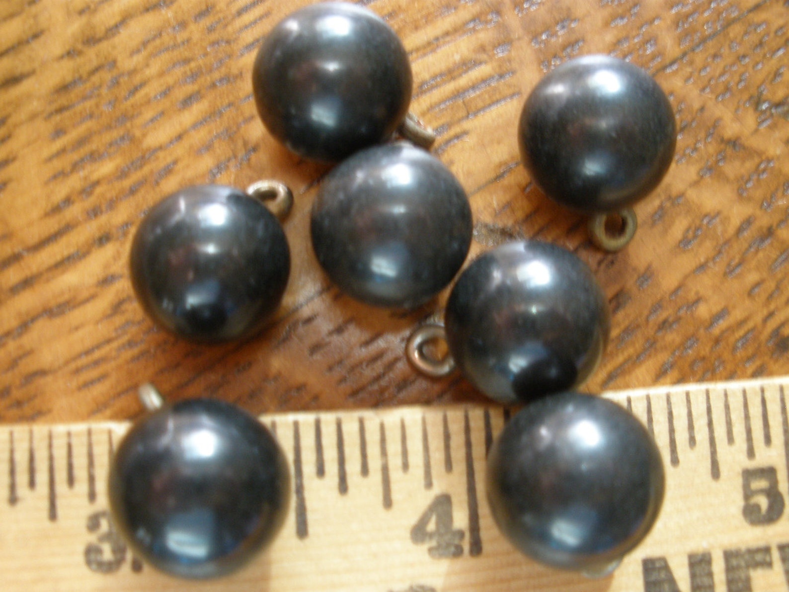 Vintage Black Ball Pin Shank Beads Buttons 1/2 13MM - Etsy