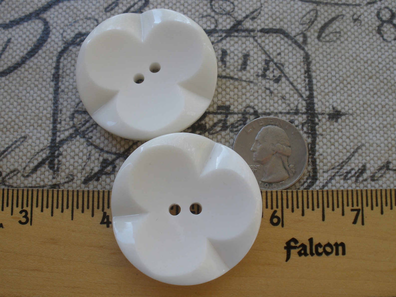 44MM Ivory Off-white Coat Buttons Extra Large 70L 1.75 - Etsy