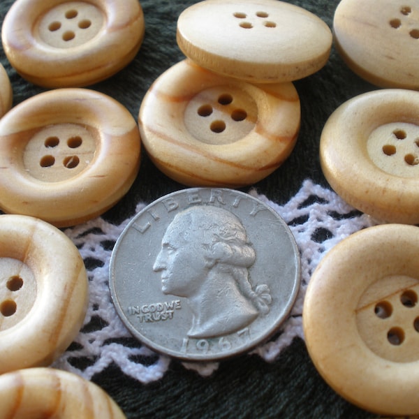 Wood Buttons - Etsy