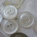 Cool Vintage Pearlized Plastic White Buttons 3/4" (30L 19MM) 24 Each ...