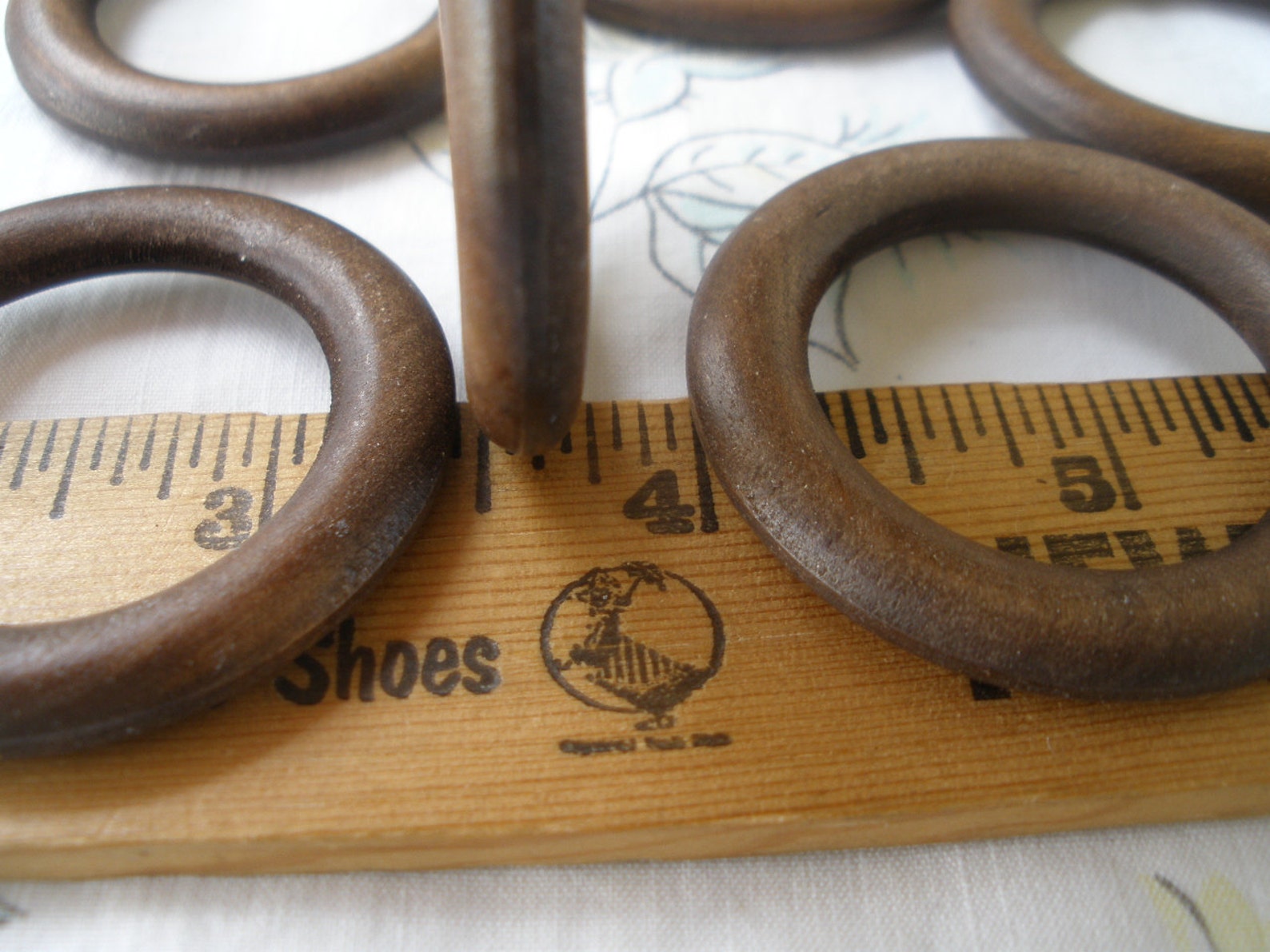 45MM Wood O Rings 30mm 1 3/16 Opening Walnut Brown Stain - Etsy