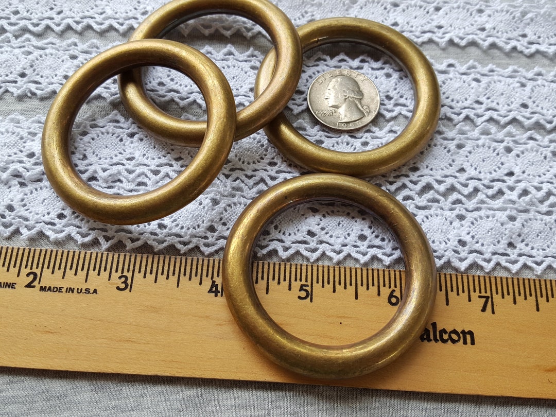 Bronze Color O-rings Round 44MM 1.75" Opening Metallic Plastic 6CM ...