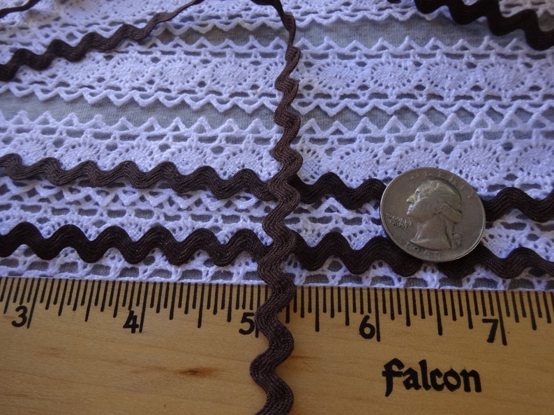 Brown Cotton Rick Rack Trim Choose Yards 3/8 Ric Rac - Etsy