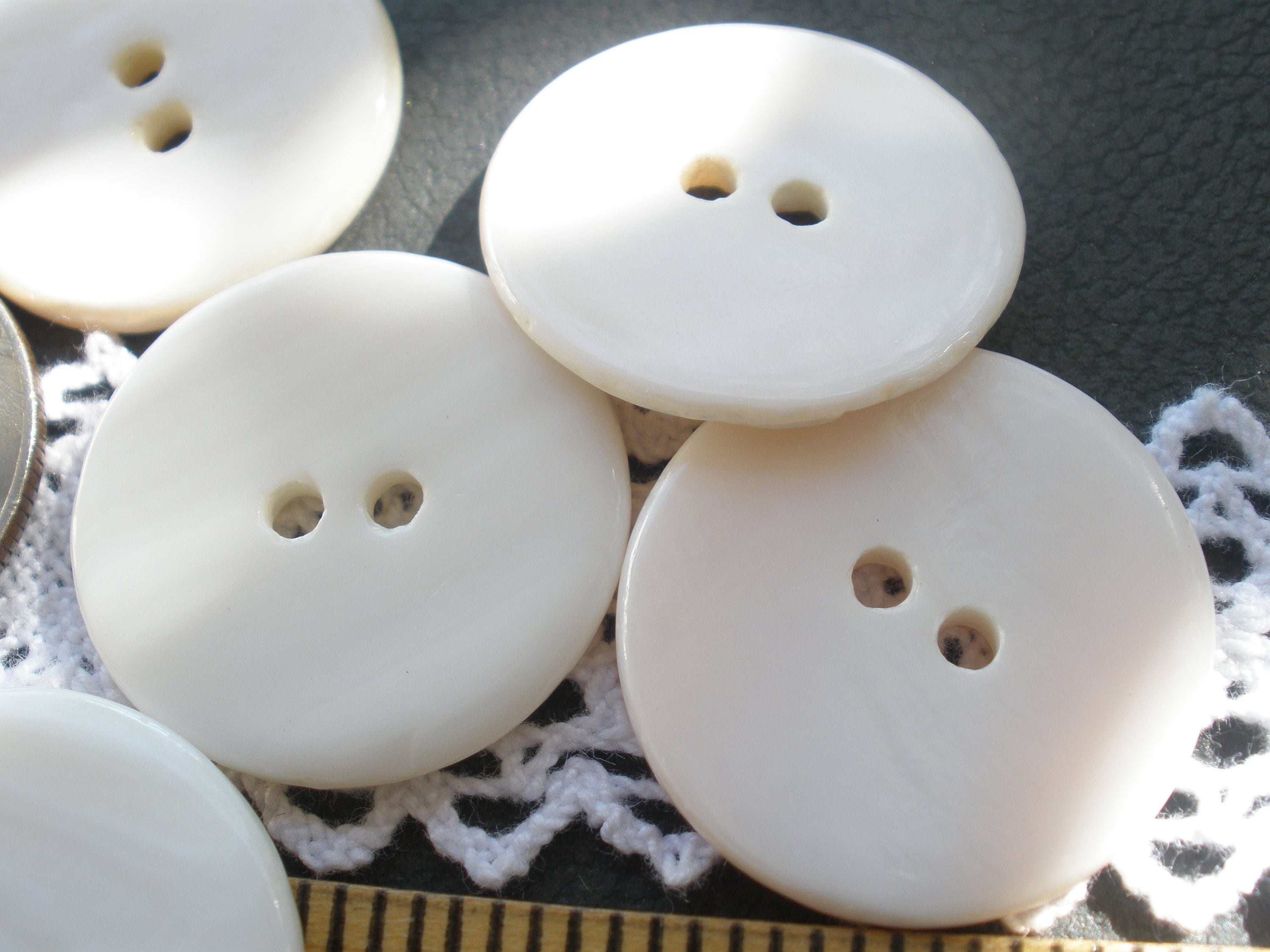 25MM Palest pink cast Freshwater Shell MOP Buttons 40L 1 inch | Etsy