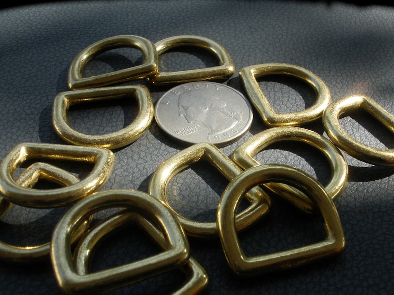 Metal 5/8 D Ring D-ring Dee Rings Gold Brass Tone 4 - Etsy