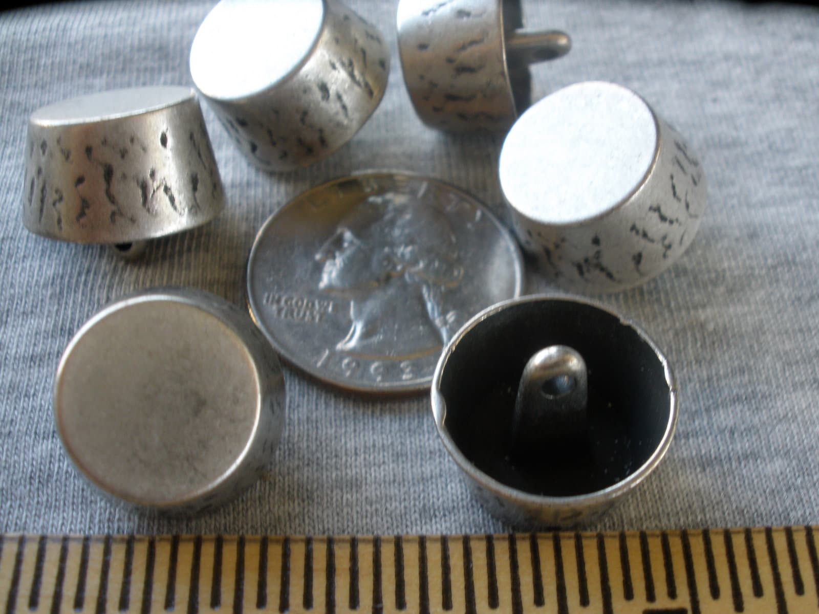 Steampunk Tall Hat Pewter Color Metal Shank Buttons Embossed | Etsy