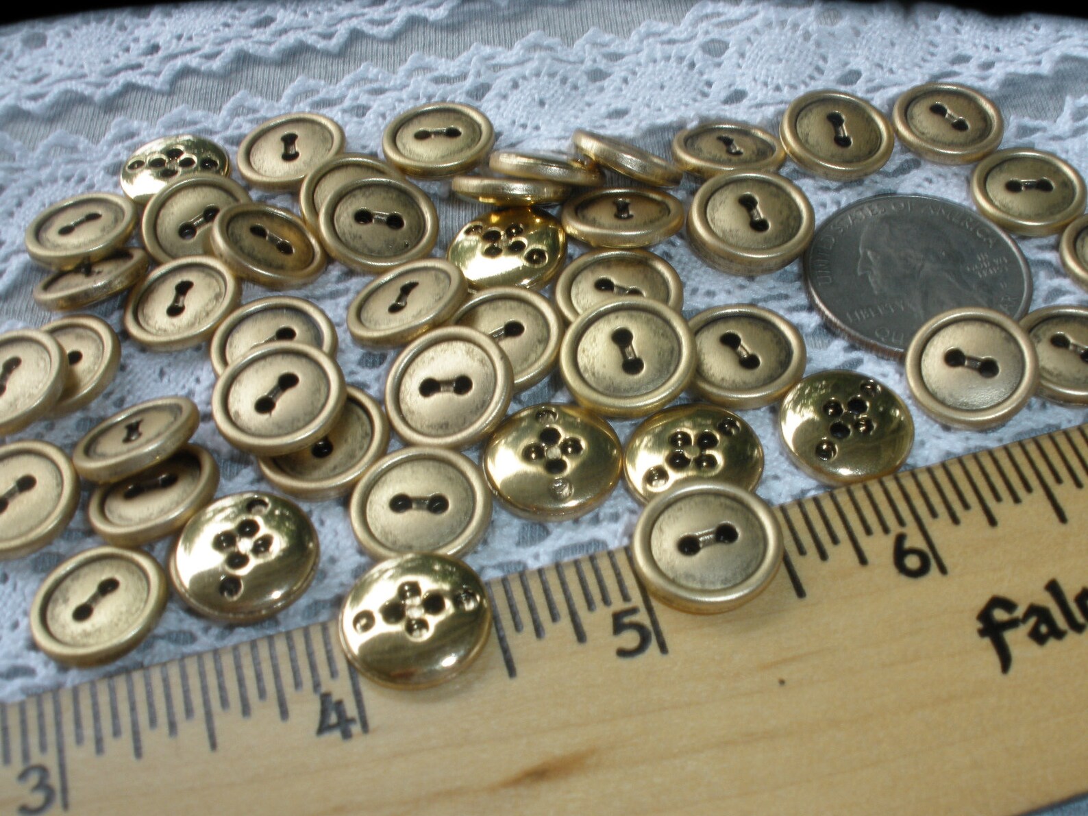 13MM Matte Gold Buttons Metallic Plastic 2 Hole Sew on 20L - Etsy