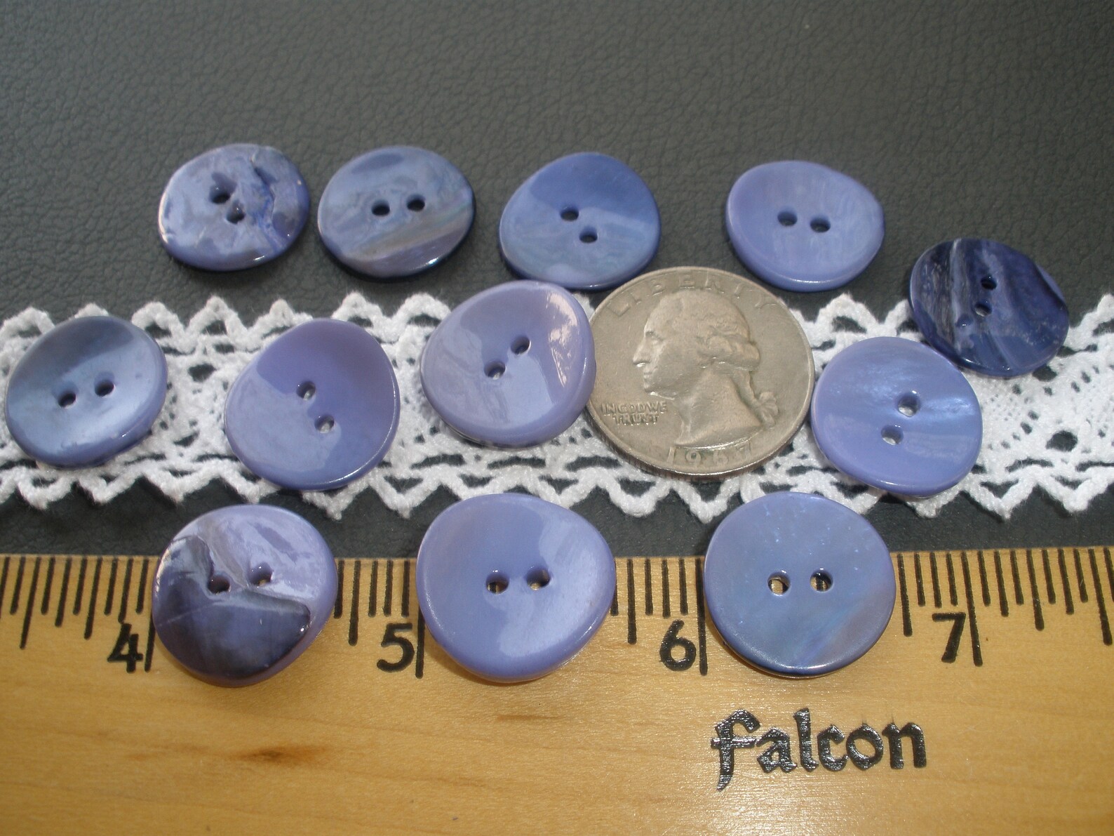 17MM Dyed Periwinkle Blue Mussel Shell Buttons 28L 11/16 - Etsy