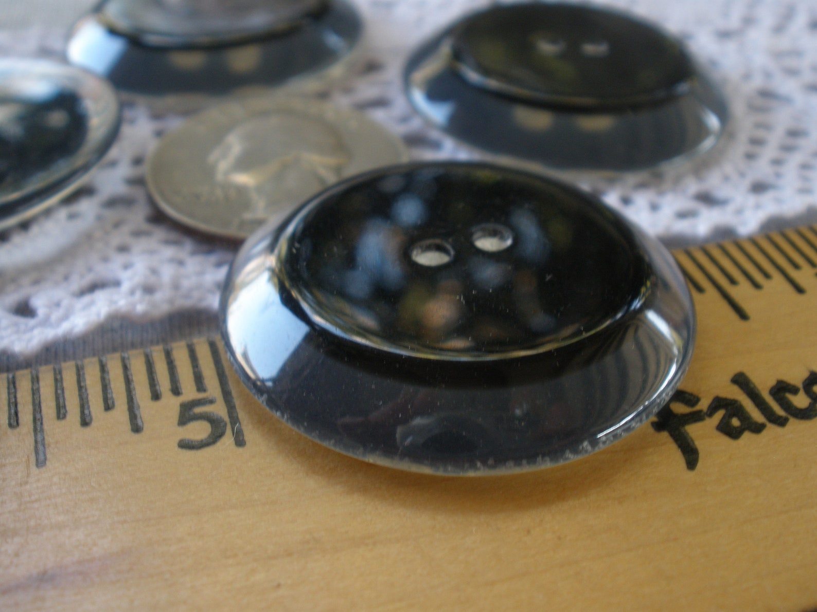 Cool Vintage Buttons Extra Large Coat Resin 54L 34mm 1 - Etsy