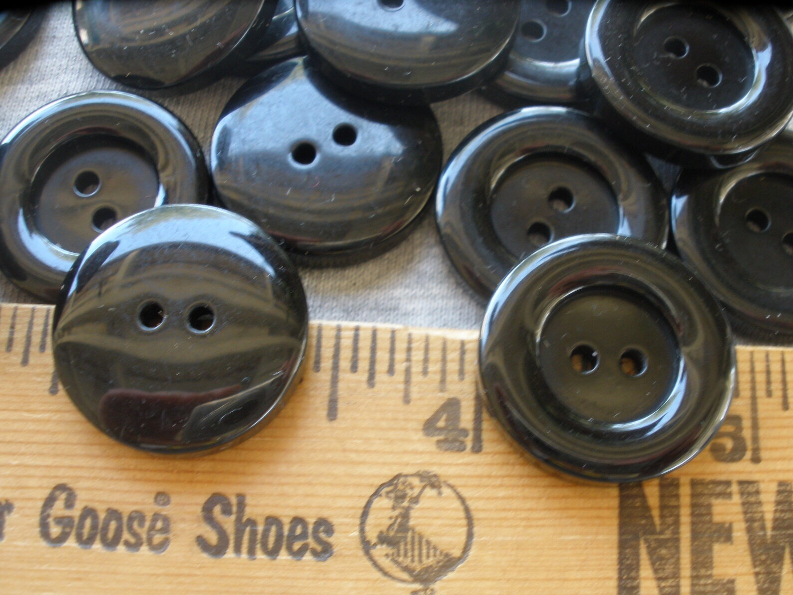 22MM Black Coat Buttons Thick Rim 2 Hole Sew on 7/8 Size - Etsy