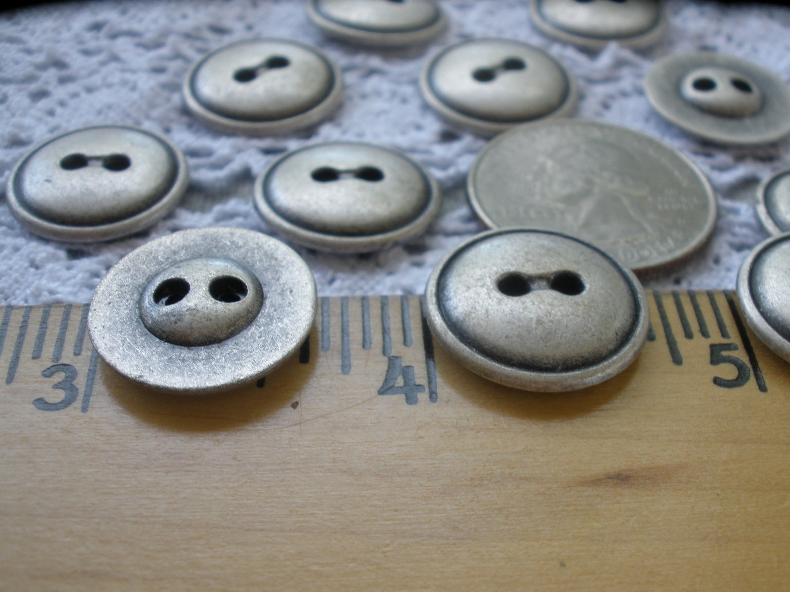 Classic Work Shirt Buttons Industrial Pewter Color metal 28L | Etsy