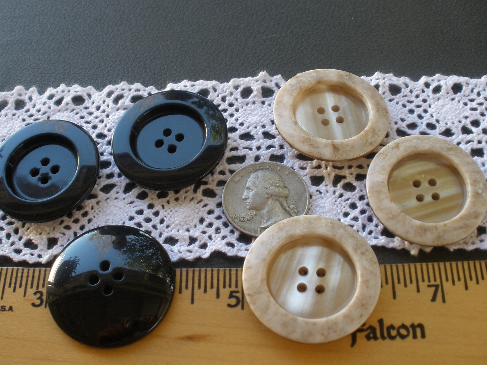 Beige or Black Large Coat Buttons 55L 35mm 1 3/8 Shiny - Etsy