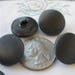 Tuxedo Buttons Gray Satin Fabric Cover Buttons 3/4" Cloth Covered Metal ...