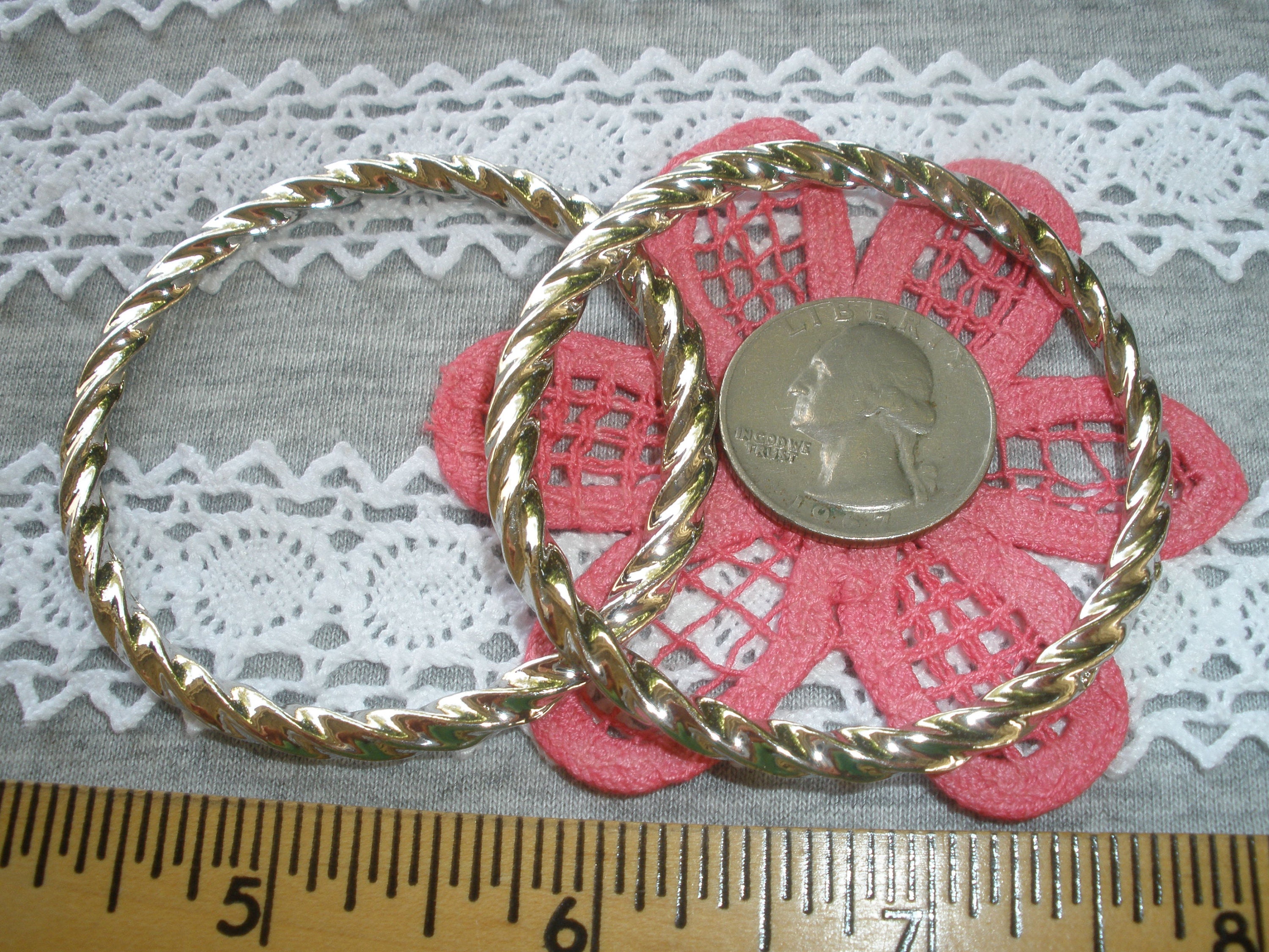 50MM ID Twist Metal Flat O Rings Nickel Color Round 2 Inch - Etsy