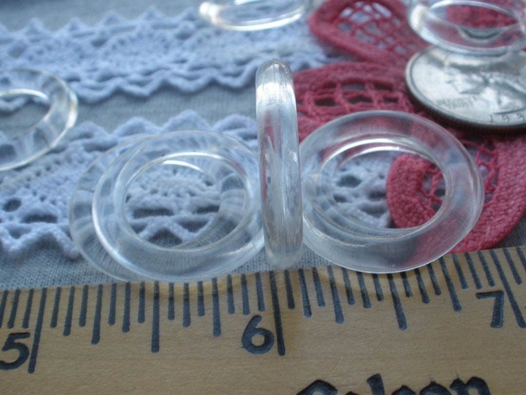 15mm ID / 23mm OD Clear Plastic O-rings Round 3/4 Inch Opening 12 ...