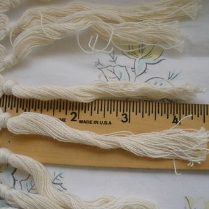 Boho Macrame Fringe Trim 4.5" Cotton Blend Antique White Knotted Fringe ...
