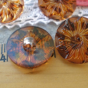 1 Inch Carved Flower Shank Plastic Tortoise Shell Buttons 40L 25mm Costume Sewing Crafts Mottled ...