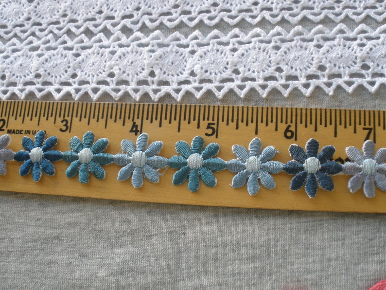 5.8 Yards Multi-color Daisy Chain Iron on Applique Trim | Etsy