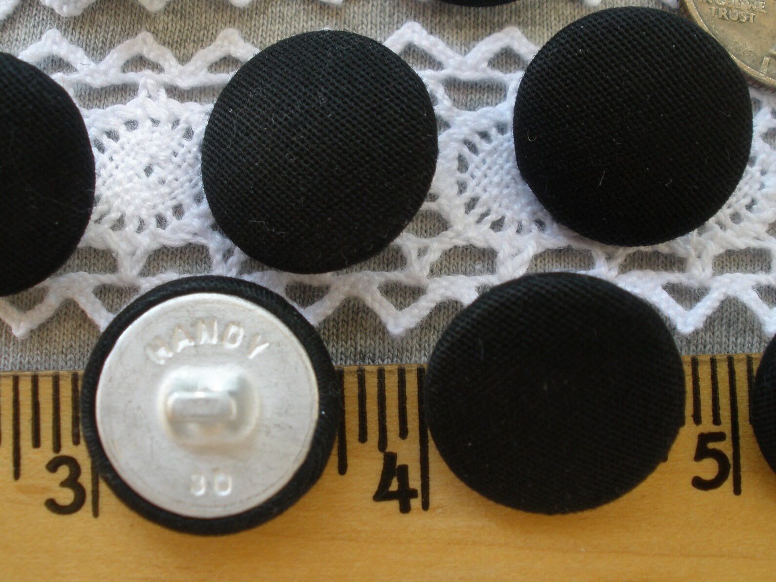 Tuxedo Buttons Black Textured Fabric Cover Buttons 3/4 - Etsy