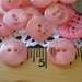 24 Cool Clear & Pink Buttons 5/8" (24L 15MM) Recessed 2 Hole Plastic ...