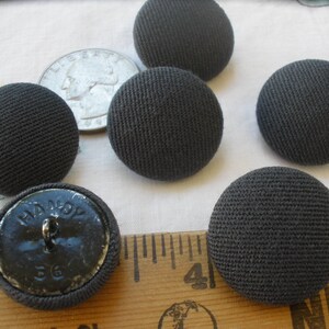23MM Tufting Buttons Textured Fabric Covered Colors Black Blue Metal ...