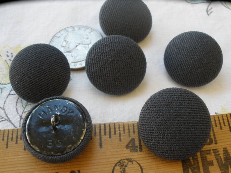 23MM Tufting Buttons Textured Fabric Covered Colors Black Blue Metal ...