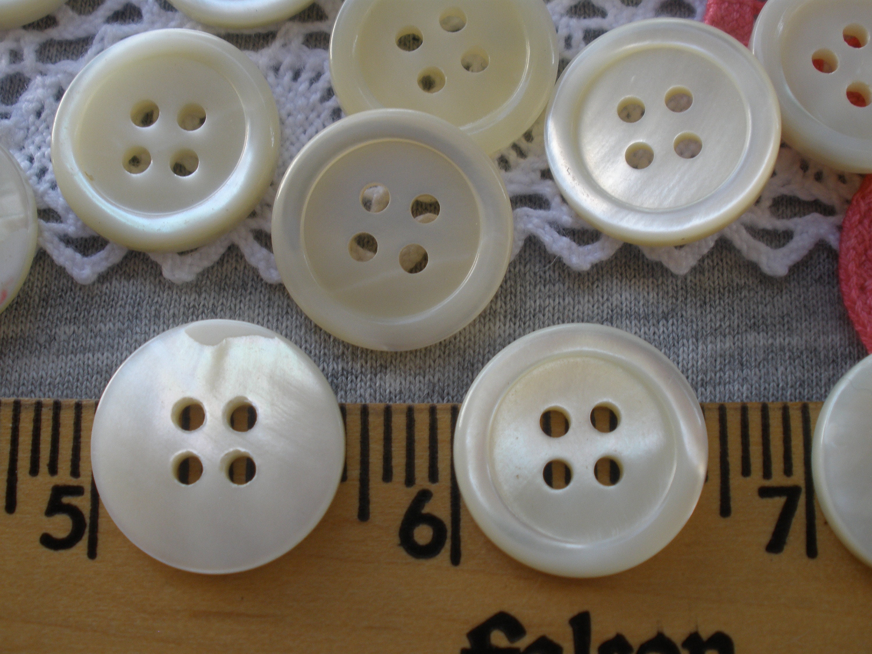 Buttercream Lustre Classic Shell Shirt Blazer Buttons MOP Real | Etsy