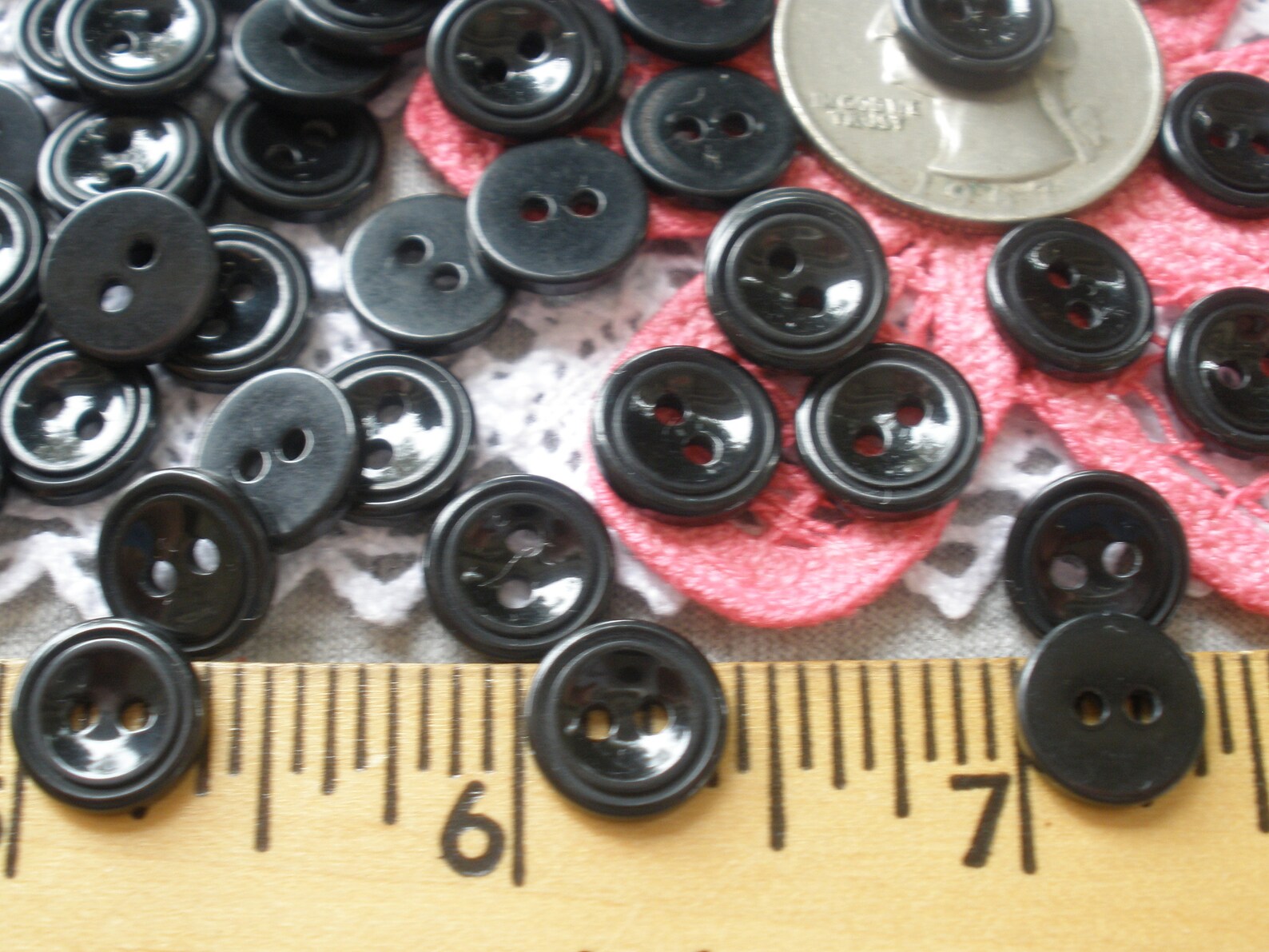 Tiny Shiny Black Buttons Flatback Jewelry Clasp 48 Plastic - Etsy