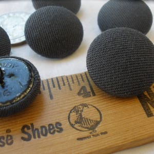 23MM Tufting Buttons Textured Fabric Covered Colors Black Blue Metal ...