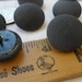 23MM Tufting Buttons Textured Fabric Covered Colors Black Blue Metal ...