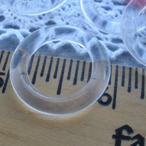 15mm ID / 23mm OD Clear Plastic O-rings Round 3/4 Inch Opening 12 ...