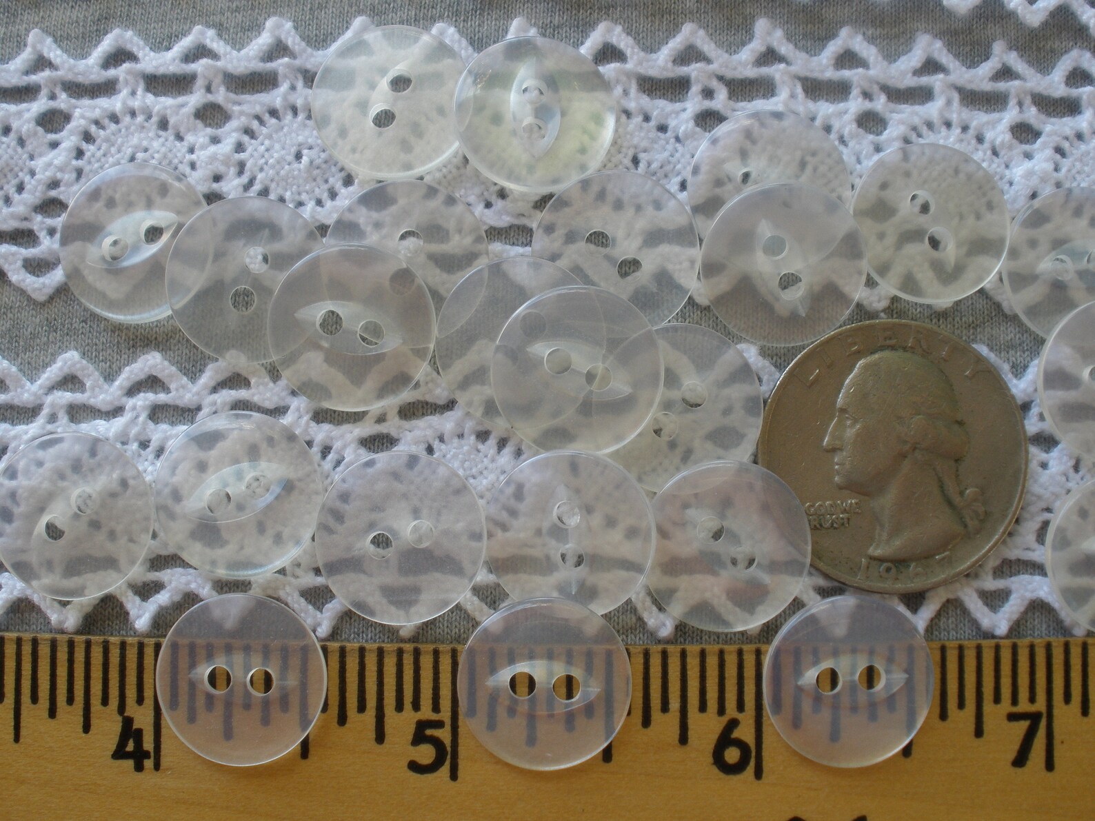 15MM Fisheye Classic Shirt Buttons 24 Traditional Plastic Size 23L 2 ...