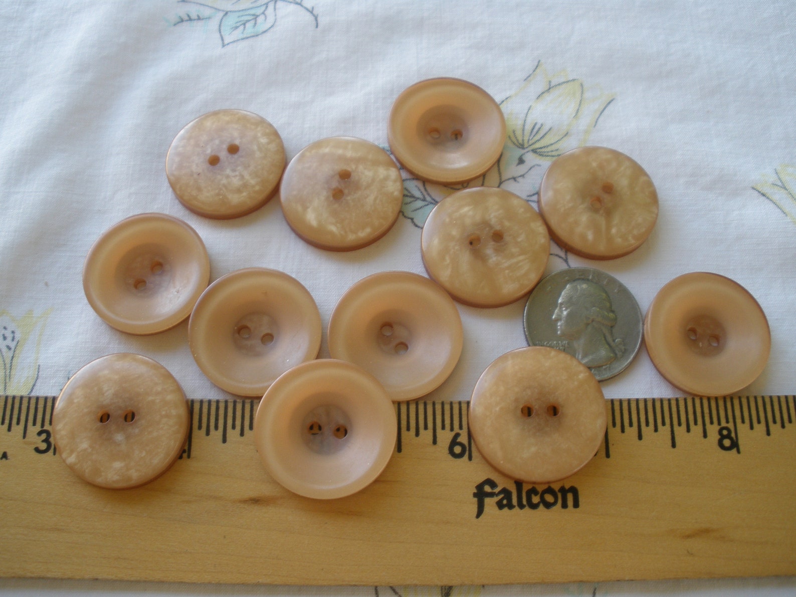 Cool Vintage Fawn Color Buttons One Inch 40L 25mm Translucent - Etsy