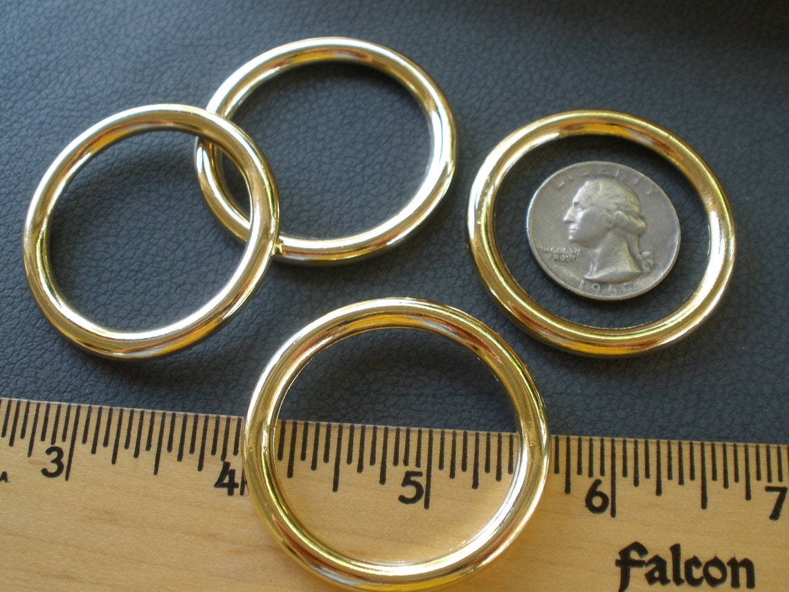 Gold Color Metal O Rings Round 33MM 1.25 Opening 43mm - Etsy