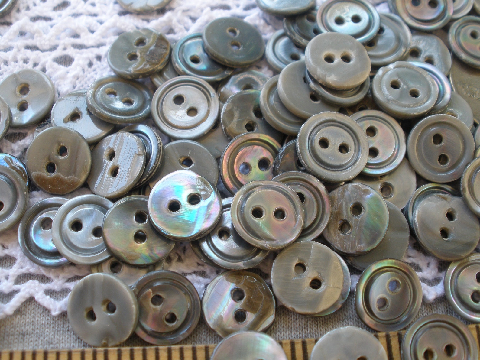 1979 Vintage Gray Smoke Carved MOP Shirt Buttons Size 16L 10MM - Etsy