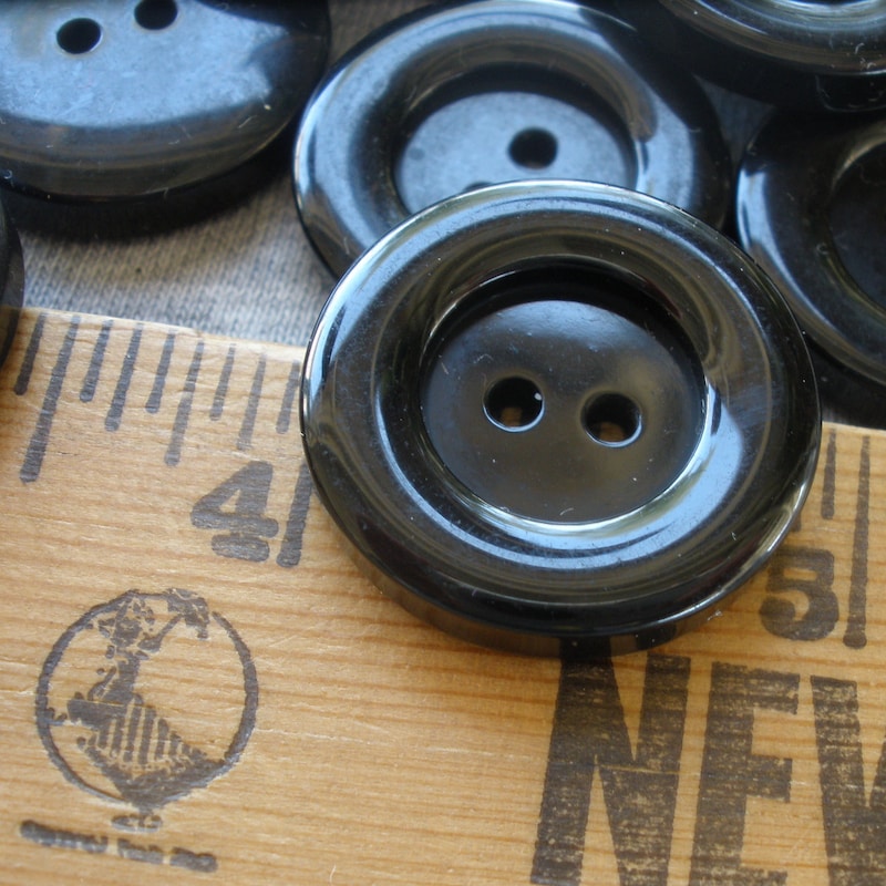 Black Coat Buttons - Etsy