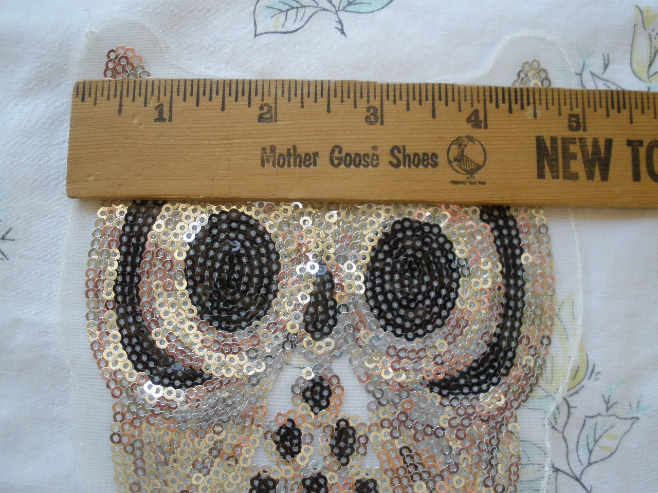 Sequin Owl Applique Embellishment on White Tulle Embellish | Etsy