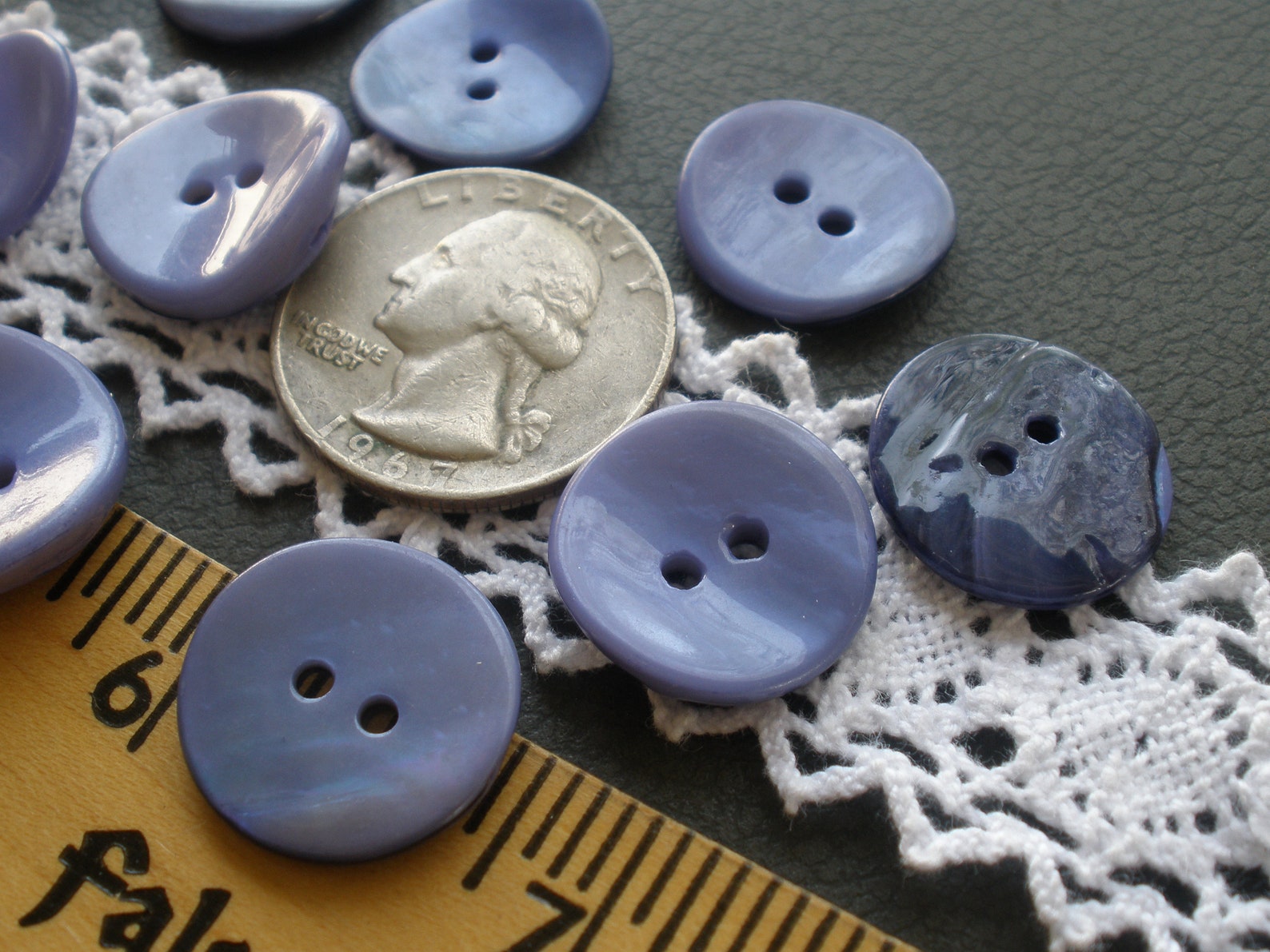 17MM Dyed Periwinkle Blue Mussel Shell Buttons 28L 11/16 - Etsy