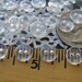 Tiny Clear 2-hole Buttons Flatback 24 Plastic 9MM 14L Sew-on Sewing ...