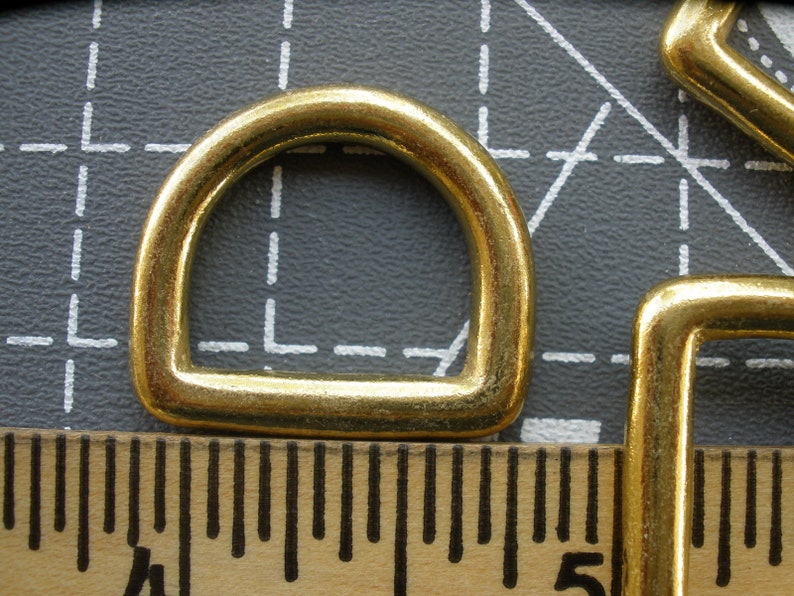 Metal 5/8 D Ring D-ring Dee Rings Gold Brass Tone 4 - Etsy
