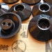 Black Inkwell Buttons 7/8" Cool Vintage Molded Plastic 2-hole 22MM 36L ...