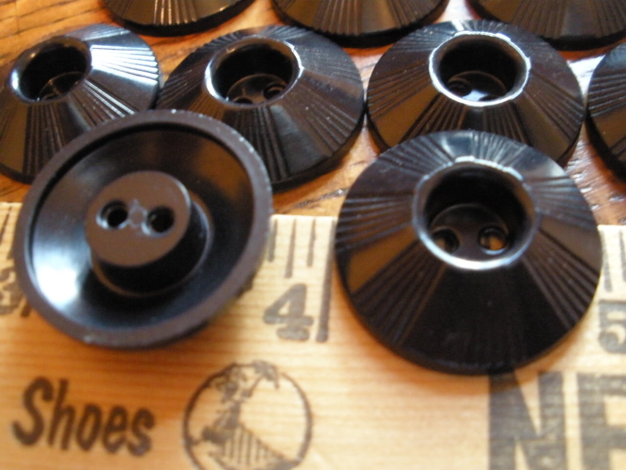 Black Inkwell Buttons 7/8 Cool Vintage Molded Plastic | Etsy