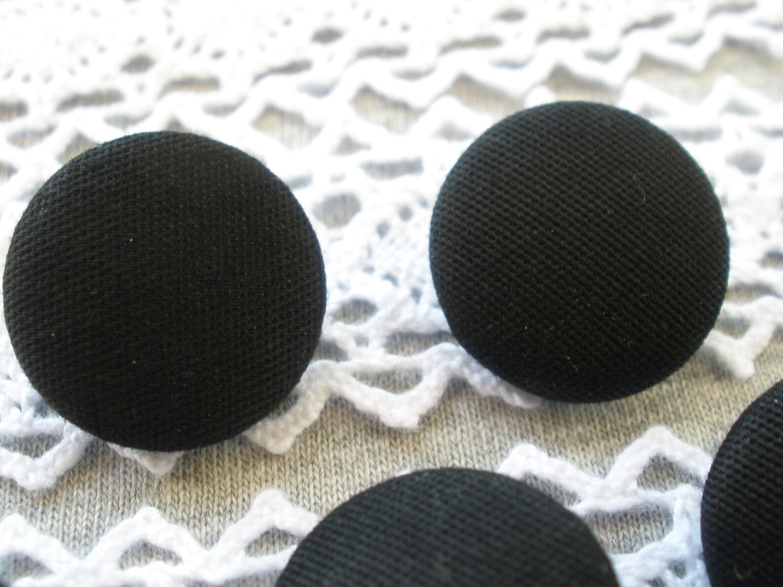 Tuxedo Buttons Black Textured Fabric Cover Buttons 3/4 - Etsy