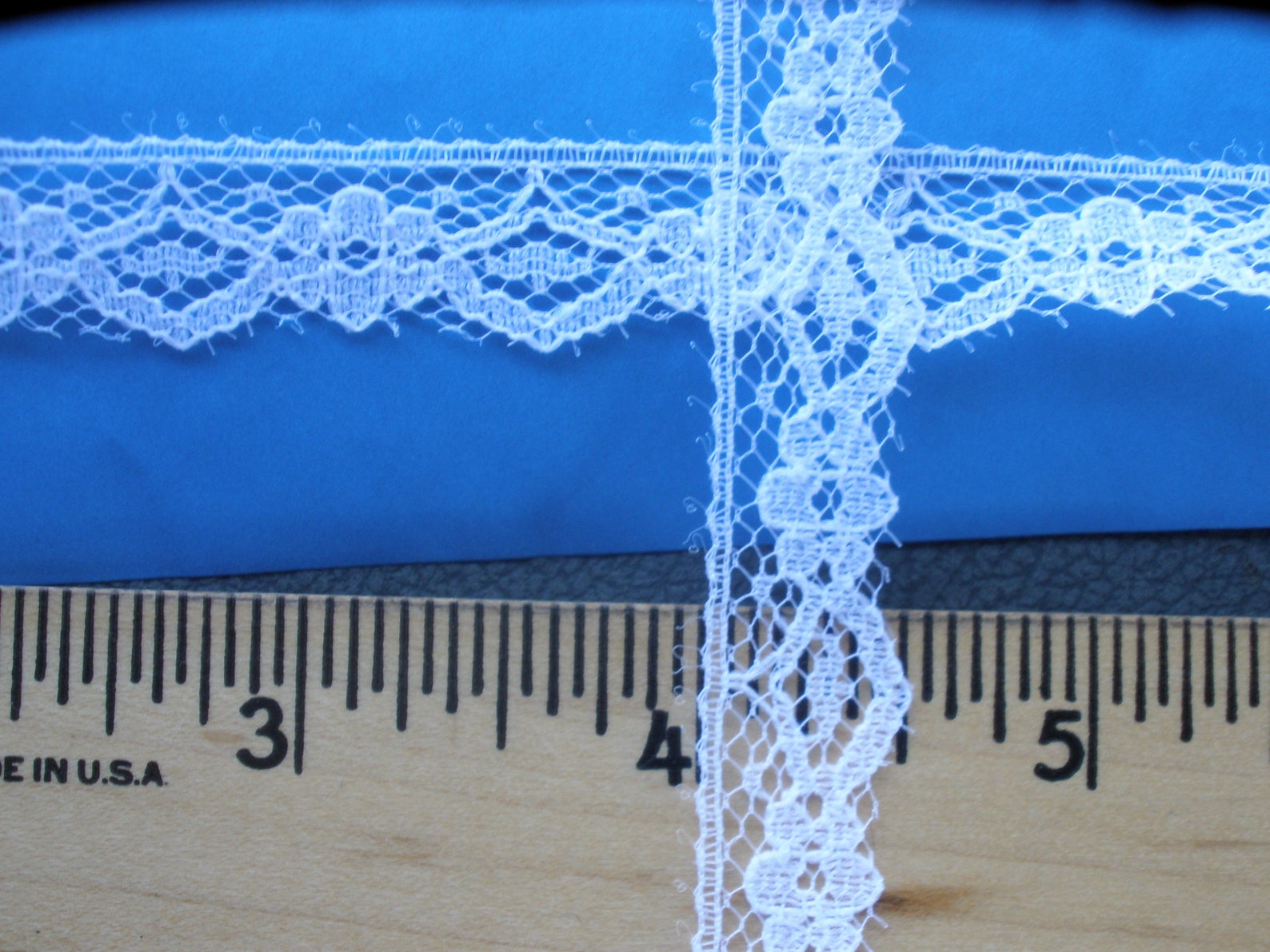 White Floral Mesh Lace 13MM 1/2 Wide Wholesale 300 Yard Spool Non ...